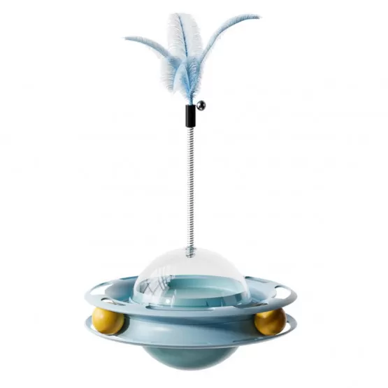 INF Interaktiv Vinglande Tumlare Kattleksak med Godisdispenser & Retsticka