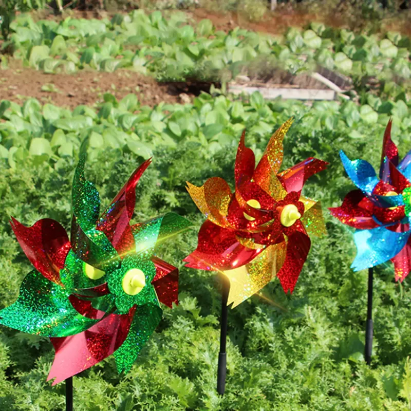 Laser Octagonal Bird Repellent Windmill