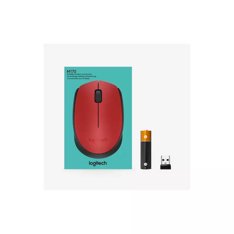 M330 Silent Plus Wireless Mouse, Red
