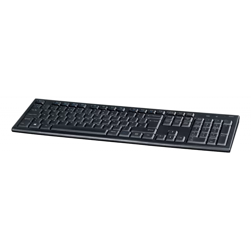 INF Wireless keyboard 105 keys USB receiver 10m range UK layout