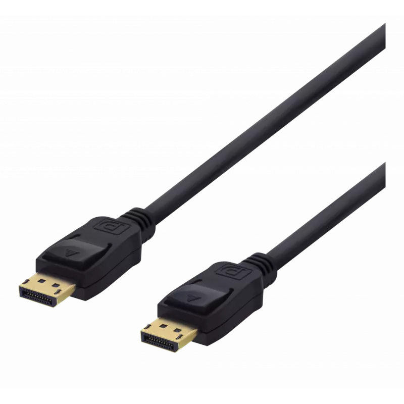 DisplayPort cable, UltraHD 60Hz, 5m, 20-pin male, male,